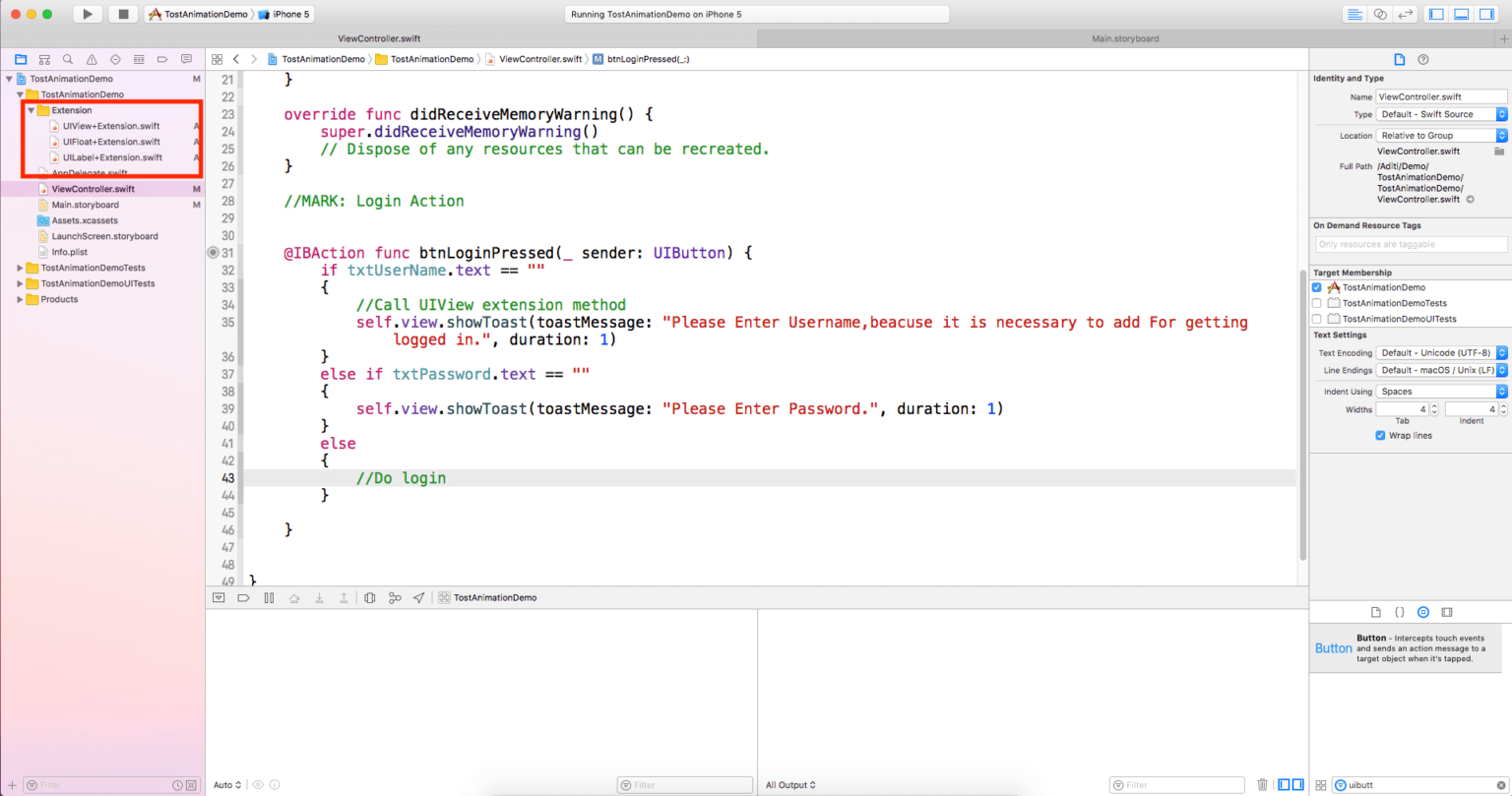 How To Implement Ios Toast Message With Animation 2389